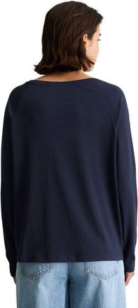 Marc O'Polo Denim Longsleeve relaxed fit mit Raglan-&Auml;rmeln, U-Boot-Ausschnitt