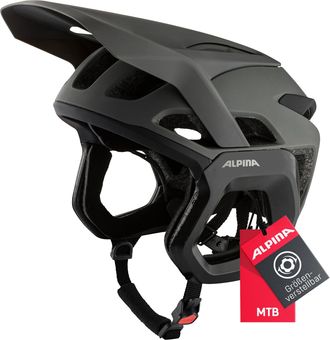Alpina Alpina ROOTAGE EVO - Stoßabsorbierender, Langlebiger & Komfortabler Enduro Fahrradhelm Mit Größenverstellsystem Für Erwachsene, Coffee-Grey matt, 57-6