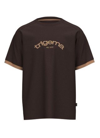 Trigema T-Shirt TRIGEMA Oversize T-Shirt mit trigema Frontprint (1-tlg)