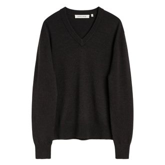 Sunflower Moon Merino V Neck - Homme - Pulls - Brun - Taille: M