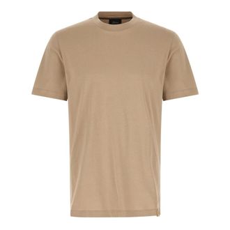 Brioni Homme, Tops, Beige, Taille: M Carbonated Cotton T-shirt