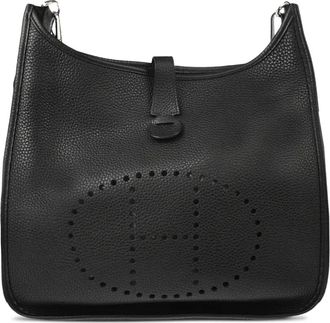 Herm&egrave;s sac port&eacute; &eacute;paule &agrave; d&eacute;coupes (2015) - Noir