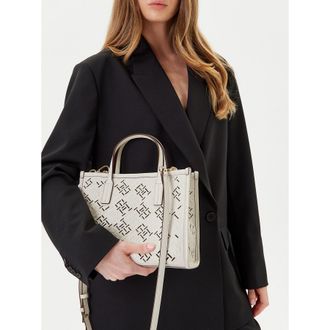 Tommy Hilfiger Handtasche Tommy Hilfiger Th City Mini AW0AW17500 Creme