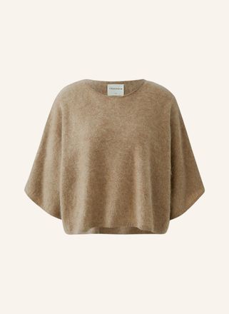 Oui Cashmere-Pullover Mit 3/4-Arm beige