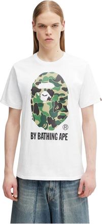 A Bathing Ape A Bathing Ape, Homme, Tops, Blanc, Taille: XL Tee ABC Camo