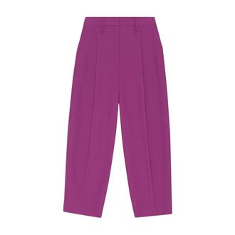Ganni Damen, Hosen, Lila, SGröße
