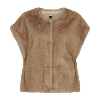 Notyz Valencia Poncho - - Jackets - Damen - Beige - S
