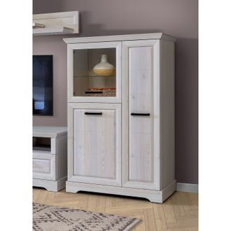 Ridgevalley home24 Highboard I 95 x 147 x 45cm Wei&szlig;