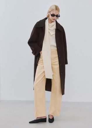 Mango Jean balloon taille normale vanille - Femme - 32 - MANGO