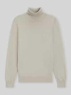 Boss Orange by Hugo Boss Rollkragenpullover mit Logo-Patch aus Kaschmir