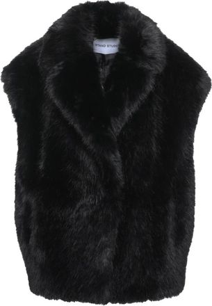 Stand Studio Stand Studio - Gilet en fausse fourrure - Femme - Vestes - Noir - Taille: 36/38 FR