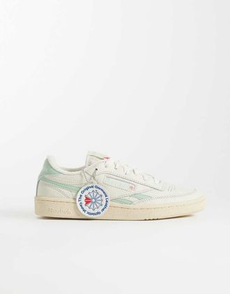 Reebok Club C Revenge - Baskets vintage pour femme - Blanc cass&eacute;