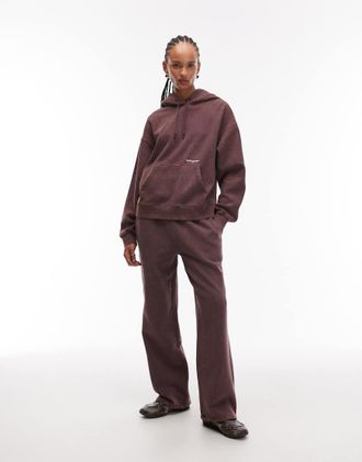 Tommy Jeans Oversize-Jogginghose in verwaschenem Braun-Brown