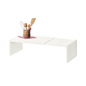 Generic Schrankregal ausziehbar - Ausziehbare Schrankregale, mehrst&ouml;ckige Flache Aufbewahrungsregale | Mehrstufiges stapelbar und platzsparend | K&uuml;chenzubeh&ouml;r