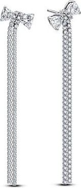 Pandora Pandora Timeless 293544C01 Boucles doreilles pendantes en argent sterling avec zircone, Klar, Argent sterling, Zircone cubique