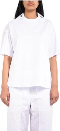 Msgm Msgm, Femme, Tops, Blanc, Taille: 36 FR T-Shirt Imprim&eacute;