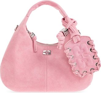 Ganni Femme, Sacs, Rose, Taille: ONE Size Sac &agrave; main en cuir