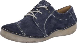Josef Seibel Damen Sneaker Fergey 20,Weite G (Normal),Wechselfußbett,Schnuerung,lace-up Shoes,Low-tie,schnürschuhe,Ocean-Kombi,43 EU