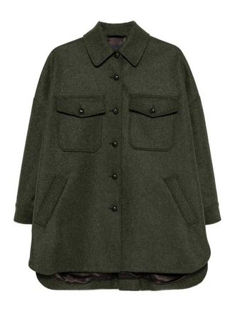 Schneiders Manteau Au Genou - Vert