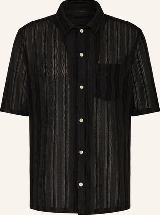 AllSaints Allsaints Kurzarm-Hemd Sylvan Relaxed Fit schwarz