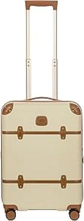 Bric's unisex, Valises, Beige, Taille: ONE Size Valise Spinner de Luxe avec Finition en Cuir