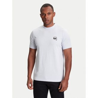 Karl Lagerfeld T-Shirt 755710 553224 T&uuml;rkisfarben Slim Fit
