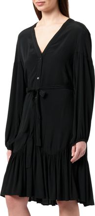 HUGO BOSS Damen Kawarda-1 Dress_Flat, Black1, 32 EU