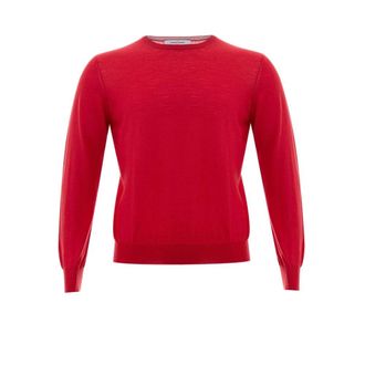 Gran Sasso Eleganter Wollpullover - - Knitwear - Herren - Rot - L
