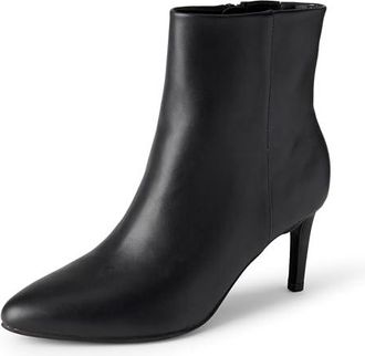 Amazon Essentials Bottes Habillées À Talon Aiguille Femme, Noir Faux Cuir, 38.5 EU