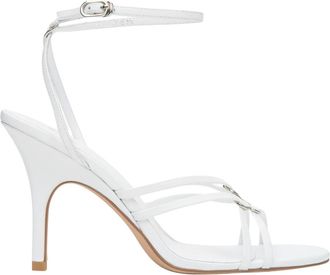 Estro & Luminara Femme, Chaussures, Blanc, Taille: 36 EU Sandales &agrave; Talons Aiguilles en Cuir