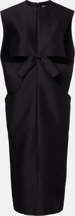 Balenciaga Robe midi en cr&ecirc;pe de satin