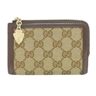 Gucci Portefeuille en toile Pre-owned - Femme - Pre-owned - Brun - Taille: ONE Size