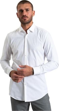 HUGO BOSS Homme, Chemises, Blanc, Taille: 3XL Chemise en coton pour homme