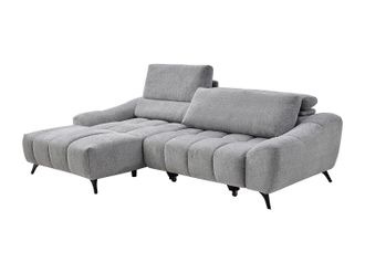 Vente-Unique Ecksofa - Ecke Links - Relax mit verschiebbarer Sitzfl&auml;che - Stoff Beige - ELOSIA