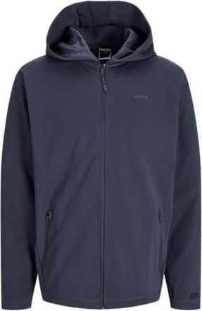 Jack & Jones Jcocloud Noos Sweat &agrave; Capuche zipp&eacute; Sweatshirt, Bleu fonc&eacute;, S Homme