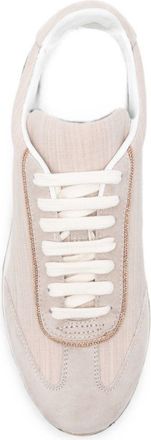 Fabiana Filippi Wool Blend Panelled Sneakers - Beige