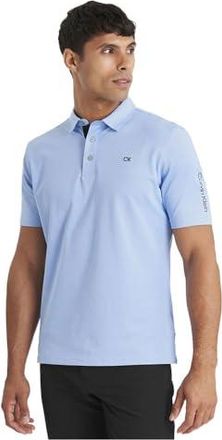 Calvin Klein Hommes C&ocirc;te Nord Humidit&eacute; Polo Shaking Polo - Ciel - XXXXXL