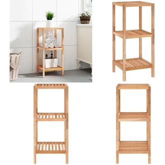 vidaXL Vidaxl - Badregal 36x36x79 cm Massivholz Nussbaum - Holzregal - Nussbaumregal - Badregal - Duschregal - Badezimmerregal - Home & Living