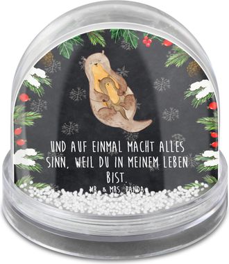Mr. & Mrs. Panda Schneekugel Otter Kind - Geschenk, Mutter, Geburt, Baby, Weihnachten, Schüttelkugel, Mama, Familie, Weihnachtskugel, Weihnachts