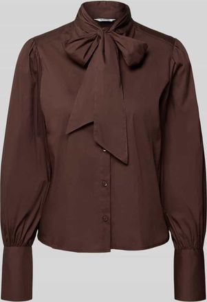 b.young Regular Fit Schluppenbluse mit Stehkragen Modell IDOL BOW SHIRT