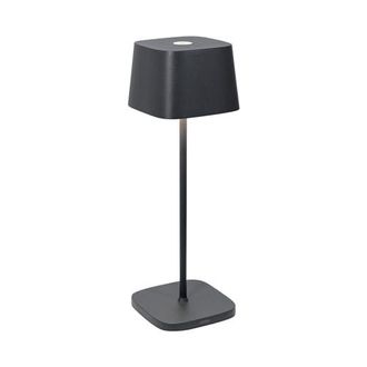 Zafferano Lampe Ofelia, Lampe de Table Rechargeable et Sans Fil avec Contr&ocirc;le Tactile, Utilisable &eacute;galement comme Lampe dExt&eacute;rieur, Dimmer 2200-3000 K, Hauteur 