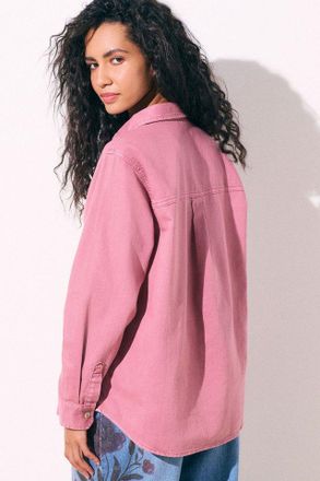 Next Jeansbluse Lang&auml;rmeliges Relaxed Fit Hemd aus Denim (1-tlg)