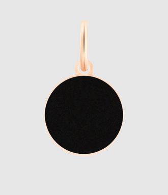 Ginette NY Pendentif Ever Mini Onyx Or Rose