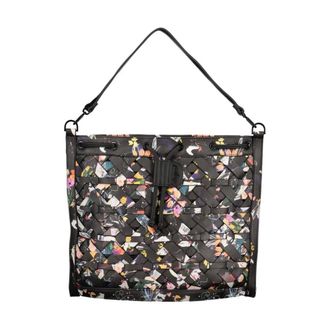 Desigual Sac &agrave; dos imprim&eacute; floral tiss&eacute; - Femme - Sacs - Noir - Taille: ONE Size