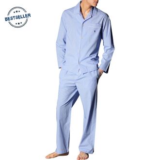 Polo Ralph Lauren Herren Pyjama blau Baumwolle kariert