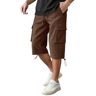 Generic Pantalon cargo pour homme 2026 - Couleur unie - Poche ample - Style d&eacute;contract&eacute; et polyvalent - Pour entra&icirc;nement, caf&eacute;, 3XL