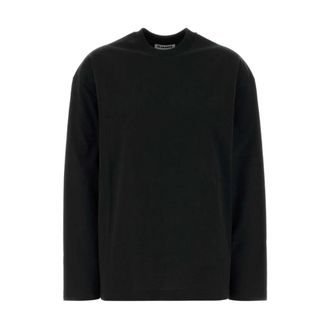 Jil Sander Langarmshirt mit Logo-Print - - Tops - Damen - Schwarzk - S