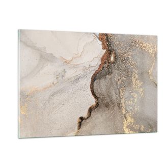 Arttor Wandbilder Dekoration Wohnzimmer Stein Sand Abstraktion Bilder auf Glas 120x80cm Glasbild Schlafzimmer K&uuml;che Deko Wand Kunstdruck Art Gro&szlig; XXL Wanddek