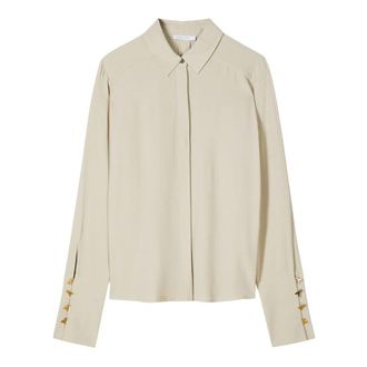 Patrizia Pepe Flie&szlig;endes Krepp-Hemd - - Blouses & Shirts - Damen - Beige - M