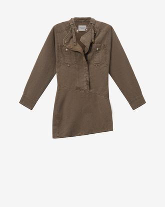 Isabel Marant Robe Nouria - Femme - Foncé Bronze - Taille 34 - Marant Étoile